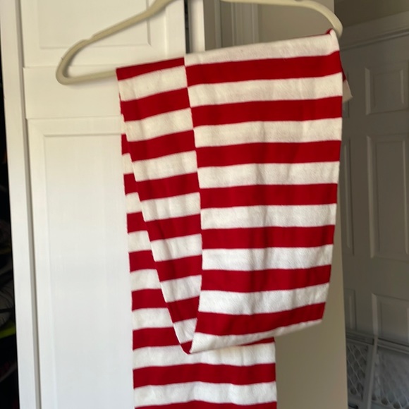 Accessories | Red And White Striped Scarf Wheres Waldo | Poshmark